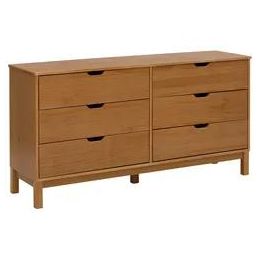 Kommode OTTO HOME "Post", beige (natur), B:150cm H:75cm T:39cm, Massivholz, Sideboards, Kommode, massives Kiefernholz, mit vielen Stauraumm&ouml;glichkeiten, Breite 150 cm