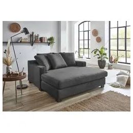 XXL-Sessel "Nobel", grau (dunkelgrau), B:158cm H:89cm T:173cm, ATLANTIC HOME COLLECTION, Sessel, XXL-Sessel, Megasessel, Loveseat, inkl. 5 R&uuml;ckenkissen, frei im Raum stellbar