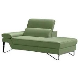 Ottomane Egoitaliano "Princess, elegantes Designsofa mit erstklassigem Sitzkomfort", gr&uuml;n (sprite), B:177cm H:95cm T:108cm, Leder CAREZZA (echtes Rindsleder) ist ein Naturleder, dass die urspr&uuml;nglichen Eigenschaften der Haut nicht ver&auml;ndert. Das Vorhandensein von verheilten Narben, K&ouml;rnungsunterschiede, Falten, Adern, Unterschiede in den Farbt&ouml;nen und andere Spuren, die die Natur auf diesen Fellen