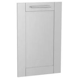Frontblende KOCHSTATION "KS-Ahus", grau (hellgrau matt), B:45cm H:70cm T:1,6cm, Holzwerkstoff, M&ouml;belblenden, Breite 45 cm
