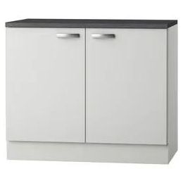 Sp&uuml;lenschrank Optifit "Agos", wei&szlig;, B:100cm H:84,8cm T:60cm, Holzwerkstoff, Schr&auml;nke, Sp&uuml;lenschrank