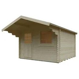 Gartenhaus Kiehn-Holz "Burgersberg", beige (naturbelassen), Fu&szlig;boden im Gartenhaus, ohne Dacheindeckung, Holzwerkstoff, Gartenh&auml;user, Gartenhaus, aus naturbelassenem Fichtenholz