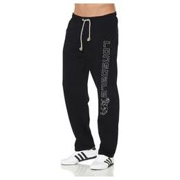 Jogginghose Lonsdale "STONESFIELD", Herren, Gr. 5XL (66), N-Gr, schwarz, Obermaterial: 60% Baumwolle, 40% Polyester, unifarben, Hosen Jogginghose, 100% Baumwolle, elastischer Komfortbund, Topseller
