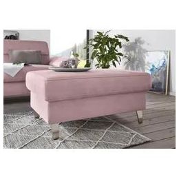 Sit & More Polsterhocker SIT & MORE "Sorano", rosa (altrosa), B:100cm H:47cm T:66cm, Hocker, Polsterhocker