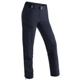 Funktionshose Maier Sports "Inara slim", Damen, Gr. 48, Normalgr&ouml;&szlig;en, blau (dunkelblau), 90% Polyamid, 10% Elasthan, Hosen Funktionshose, Herren Wanderhose, atmungsaktive Outdoor-Hose, 4 Taschen, Slim Fit