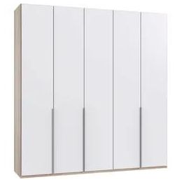 Kleiderschrank wimex "New York", wei&szlig; (struktureichefarben hell, front wei&szlig;), B:225cm H:236cm T:58cm, Schr&auml;nke, Kleiderschrank, in vielen Breiten, 208 oder 236cm hoch