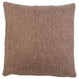 G&ouml;zze Dekokissen G&Ouml;ZZE "Dallas", grau (taupe, unifarben), B:50cm L:50cm, Obermaterial: 100% Polyester, Dekokissen_Sitzkissen_Kissenh&uuml;llen, in vielen Farben