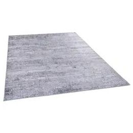 Teppich Gino Falcone "Cecilia 063" Gr. 3, grau, B:140cm H:3mm L:200cm, Kunstfaser, Teppiche, Teppich, Flachgewebe, bedruckt, ideal im Wohnzimmer & Schlafzimmer