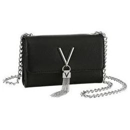 Umh&auml;ngetasche Valentino BAGS "DIVINA", Damen, Gr. B/H/T: 17cm x 11,5cm x 4cm, schwarz, Lederimitat, Taschen Umh&auml;ngetasche, Handtasche Damen Tasche Damen Schultertasche Kettentasche