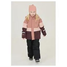 Skijacke ZIGZAG "Taylora", Jungen, Gr. 128, pink (pink, rosa), 90% Polyester, 10% Elasthan, mehrfarbig, normal, ohne Ausschnitt, Jacken Skijacke, mit wind- und wasserdichter TPU-Membran