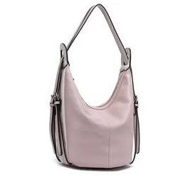 Schultertasche "Softy", Damen, Gr. B/H/T: 31cm x 35cm x 20cm onesize, rosa, Lederimitat, Collezione Alessandro, Taschen Schultertasche, in modischen Farben