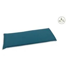 Bankauflage GO-DE, blau (petrol), B:48cm H:115cm, Bezug: 100% Polyester, Polsterauflagen, Bankauflage, 2 Sitzer, wasserabweisend