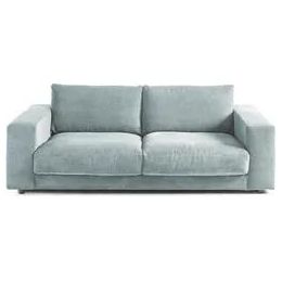 2-Sitzer 3C Candy "Enisa softig und legeres Big-Sofa, bequem und komfortabel", blau (bleu), B:230cm H:85cm T:127cm, 88% Polyester, 12% Polyacryl, Sofas, Zeitloses und stylisches Loungem&ouml;bel, in Breitcord