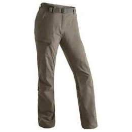 Funktionshose Maier Sports "Lulaka", Damen, Gr. 76, Langgr&ouml;&szlig;en, braun (schlamm), 90% Polyamid, 10% Elasthan, Hosen Funktionshose, Damen Wanderhose, atmungsaktive Outdoor-Hose mit Roll up Funktion
