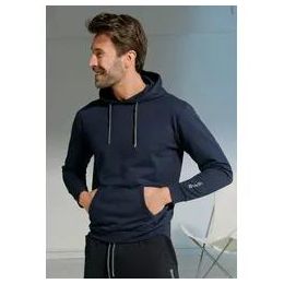 Hoodie BENCH. LOUNGEWEAR, Damen, Gr. 48/50 (M), blau (navy), Sweatware, Obermaterial: 60% Baumwolle, 40% Polyester, unifarben, Basic, bequem h&uuml;ftbedeckend, Rundhals, Rippb&uuml;ndchen, Sweatshirts Hoodie, Langarm, Sweatshirt mit Rundhals und Kapuze, Baumwollmischung