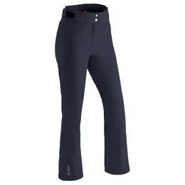 Skihose Maier Sports "Allissia slim", Herren, Gr. 17, Kurzgr&ouml;&szlig;en, blau (dunkelblau), 90% Polyester, 10% Elasthan, Hosen Skihose, Damen Schneehose, wind- und wasserdicht, 2 RV-Taschen, Slim Fit