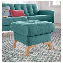 Hocker exxpo - SOFA FASHION "Fiord kompakt und bequem, tolle Verarbeitungsdetails", braun (pine), B:56cm H:45cm T:56cm, Webvelours (100% Polyester);Vintage (100% Polyester), Hocker, Sitzhocker