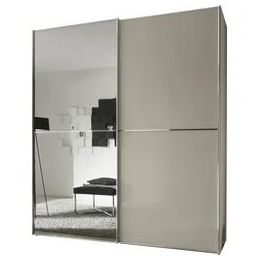 Schwebet&uuml;renschrank STAUD "Sinfonie Plus, edles Design in hochwertiger Qualit&auml;t, Made in Germany", beige (sandglas), B:225cm H:222cm T:68cm, Holzwerkstoff, Schr&auml;nke, Schwebet&uuml;renschrank, Glas und Spiegel-Frontkombination mit vier Ausstattungsvarianten