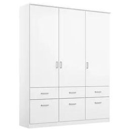 Kleiderschrank Rauch "Kleiderschrank Schrank Garderobe deckenhoher Schrank BREMEN", wei&szlig;, B:136cm H:199cm T:58cm, Holzwerkstoff, Schr&auml;nke, Kleiderschrank, in vielen Farben und Ausf&uuml;hrungen MADE IN GERMANY