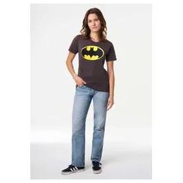 T-Shirt logoshirt "Batman - Logo", Damen, Gr. XXL, grau, 100% Baumwolle, unifarben, normal, Rundhals, Shirts T-Shirt, mit trendigem Print
