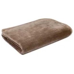G&ouml;zze Plaid G&Ouml;ZZE "Haustierdecke Cashmerefeeling", grau (taupe), B:75cm L:100cm, Polyester, Wohndecken, strapazier- und widerstandsf&auml;hig