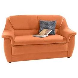 2-Sitzer DOMO collection "Lale formsch&ouml;nes und komfortables Sofa, zeitlos und elegant", orange (terrakotta), B:148cm H:88cm T:93cm, Struktur (100% Polyester);Microfaser PRIMABELLE (100% Polyester);Struktur grob (85% Polyester, 15% Polyacryl), Sofas, optimal f&uuml;r kleinere R&auml;ume
