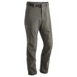 Funktionshose Maier Sports "Nil", Herren, Gr. 32, Kurzgr&ouml;&szlig;en, braun (schlamm), 90% Polyamid, 10% Elasthan, Hosen Funktionshose, Herren Wanderhose, atmungsaktive Outdoor-Hose mit Roll up Funktion