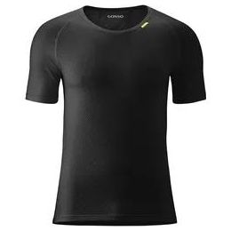 Funktionsshirt Gonso "Base Shirt M", Herren, Gr. XXL, schwarz, 89% Polypropylen, 11% Elastolefin, Rundhals, Shirts Funktionsshirt Sportshirt, Herren Fahrrad-Unterhemd, elastisch und atmungsaktiv Rundhals Radshirt