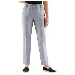 Schlupfhose Classic Basics, Damen, Gr. 52, Normalgr&ouml;&szlig;en, grau (grau, meliert, schwarz, meliert), 100% Polyester, unifarben, lang, Hosen Schlupfhose