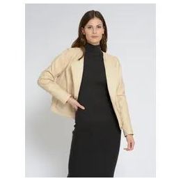 Lederblazer Maze "42021220", Damen, Gr. XS, wei&szlig; (ivory), Obermaterial: 100% Lammleder. Futter: 100% Viskose. &Auml;rmelfutter: 100% Polyester, Blazer