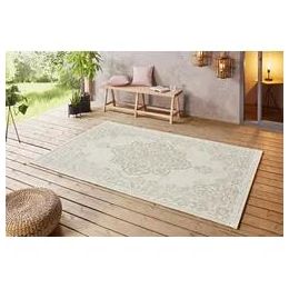 Teppich Hanse Home "Tilos" Gr. 3, beige (creme, beige), B:120cm H:8mm L:170cm, Polypropylen (PP), Teppiche, Teppich, In- & Outdoor, Kurzflor, Orientalisch, Vintage, Wohnzimmer, Garten