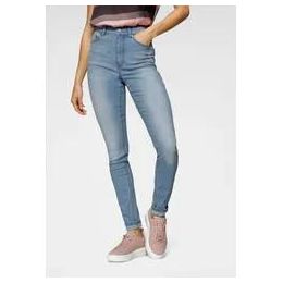 Skinny-fit-Jeans Only "ONLPAOLA &ndash; Extra-eng geschnittene Jeans mit figurformender Silhouette", Damen, Gr. M (38), L&auml;nge 30, blau (light blau denim), Denim/Jeans, Obermaterial: 64% Baumwolle, 31% Polyester, 3% Viskose, 2% Elasthan, unifarben, skinny fit, Jeans 5-Pocket-Jeans, skinny fit, modisch, Denim, Baumwollmischung