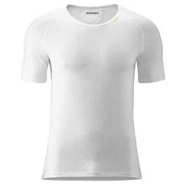 Funktionsshirt Gonso "Base Shirt M", Herren, Gr. 4XL, wei&szlig;, 89% Polypropylen, 11% Elastolefin, Rundhals, Shirts Funktionsshirt Sportshirt, Herren Fahrrad-Unterhemd, elastisch und atmungsaktiv Rundhals Radshirt