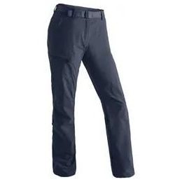 Funktionshose Maier Sports "Lulaka", Damen, Gr. 22, Kurzgr&ouml;&szlig;en, blau (dunkelblau), 90% Polyamid, 10% Elasthan, Hosen Funktionshose, Damen Wanderhose, atmungsaktive Outdoor-Hose mit Roll up Funktion