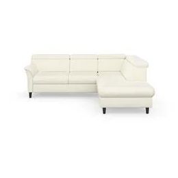Sit & More Ecksofa SIT & MORE "Marano L-Form", beige (creme), B:252cm T:216cm, 98% Polyester, 2% Polyamid, Sofas, Ecksofa, inklusive Kopfteilverstellung, wahlweise mit Bettfunktion, Bettkasten