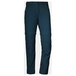 Sch&ouml;ffel Zip-away-Hose SCH&Ouml;FFEL "Pants Zip Off", Damen, Gr. 42, Normalgr&ouml;&szlig;en, blau (dunkelblau), Oberstoff : 89% Nylon 11% Elasthan, Hosen