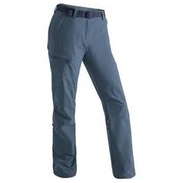 Funktionshose Maier Sports "Lulaka", Damen, Gr. 72, Langgr&ouml;&szlig;en, blau (jeansblau), 90% Polyamid, 10% Elasthan, Hosen Funktionshose, Damen Wanderhose, atmungsaktive Outdoor-Hose mit Roll up Funktion