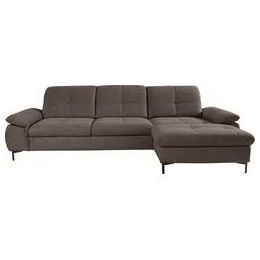 Ecksofa Alina "Melina", braun (braun tta 14), B:274cm H:100cm T:203cm, Struktur TTA (100% Polyester), Sofas, Ecksofa, In 2 Breiten, Wahlweise mit und ohne Bettfunktion