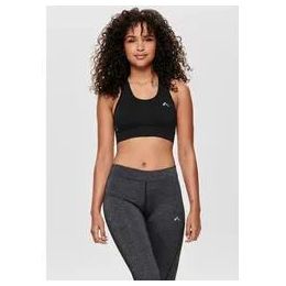 Sport-Bustier Only Play "ONPDAISY", Damen, Gr. L, N-Gr, schwarz, Jersey, Obermaterial: 92% Polyamid, 8% Elasthan, unifarben, BHs