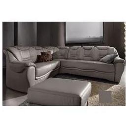 Sit & More Ecksofa SIT & MORE "Benson L-Form", grau (delfin), B:265cm H:94cm T:215cm, NaturLeder;Luxus-Microfaser;Luxus-Kunstleder;Primabelle-Microfaser, Sofas, Ecksofa, wahlweise mit Bettfunktion