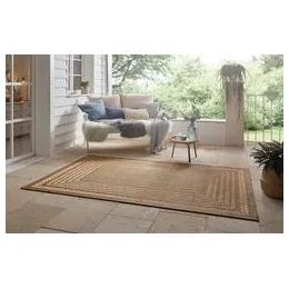 Teppich Hanse Home "Limonero" Gr. 3, beige (beige, braun), B:120cm H:6mm L:170cm, Polypropylen (PP), Teppiche, Teppich, In-& Outdoor, Flachgewebe, Sisal Optik, Skandi, Garten, Wohnzimmer