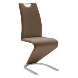 Freischwinger MCA furniture "Amado, TOPSELLER", braun (braun, chrom), B:45cm H:102cm T:62cm, St&uuml;hle, Freischwinger, 2er-, 4er-, 6er-Set, Stuhl belastbar bis 120 Kg