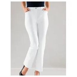 Schlupfjeans Classic Basics, Damen, Gr. 225, Extrakurzgr&ouml;&szlig;en, wei&szlig;, 96% Baumwolle, 4% Elasthan, unifarben, lang, Jeans Schlupfjeans