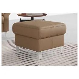 Sit & More Hocker SIT & MORE "Arngast", braun (cappucino), B:58cm H:48cm T:58cm, Luxus-Microfaser ALTARA NUBUCK (100% Polyester);Struktur (100% Polyester);Flachgewebe (90% Polyester; 10% Polyamid), Hocker, Hocker