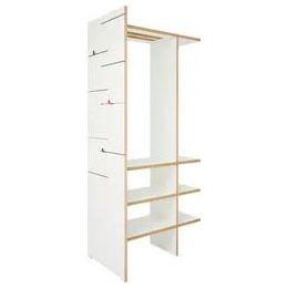 Garderobe Tojo "angeber 500 + 800", wei&szlig;, B:50cm H:180cm T:80cm, MDF, Garderobenpaneele, kann frei oder an der Wand stehen, Breite/H&ouml;he: 50/180 cm