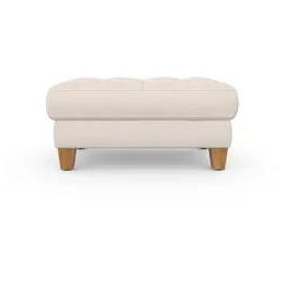Sit & More Stauraumhocker SIT & MORE "Westham", beige (creme), B:101cm H:47cm T:66cm, 100% Polyester, Hocker, wahlewise mit/ohne Federkern