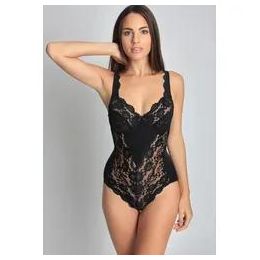 Sassa Mode Body SASSA "Classic Lace", Damen, Gr. 75, Cup B, schwarz, Obermaterial: 90% Polyamid, 10% Elasthan, unifarben, Bodys Spitzenbody, mit Spitzeneinsatz