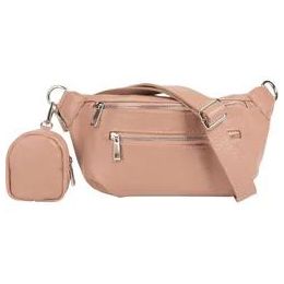 G&uuml;rteltasche Samantha Look, Damen, Gr. B/H/T: 27cm x 16cm x 5cm onesize, rosa, Leder, leicht gl&auml;nzend, unifarben, Taschen G&uuml;rteltasche, echt Leder, Made in Italy