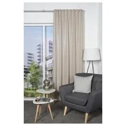 Gardine Home Wohnideen "OXFORD", beige (natur), B:135cm H:175cm, Voile, Obermaterial: 100% Polyester, Gardinen, Gardine, blickdicht