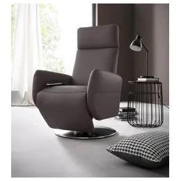 Sit & More Relaxsessel SIT & MORE "Kobra", braun (mocca), B:71cm H:108cm T:82cm, Luxus-Kunstleder;NaturLEDER (echtes Rindsleder);Luxus-Microfaser Vintageoptik (100% Polyester), kein typischer Microfaser Bezug, Sessel, Relaxsessel, in Gr&ouml;&szlig;e S, wahlweise mit Motor und Aufstehhilfe